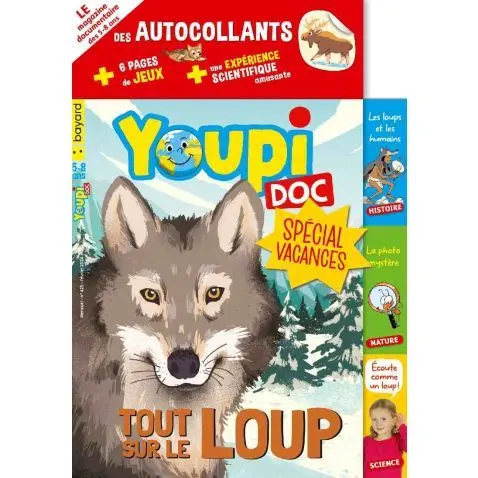 YOUPI DOC : Abonnement magazine sciences, enfants 5 à 8 ans