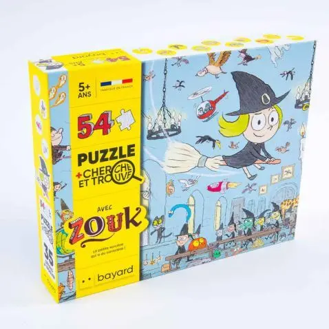 Jeu Zouk - Puzzle 54 pièces - Cherche et trouve avec Zouk