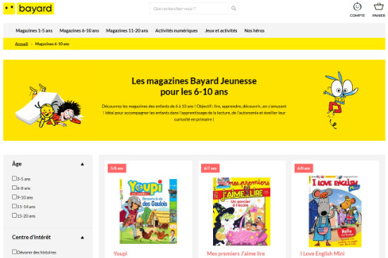 Page d'accueil
